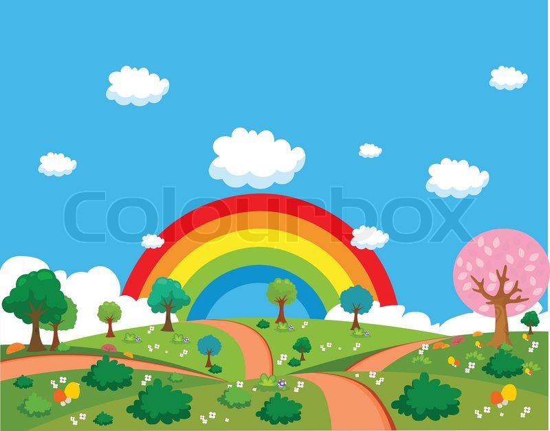 Rainbow Land Wallpaper