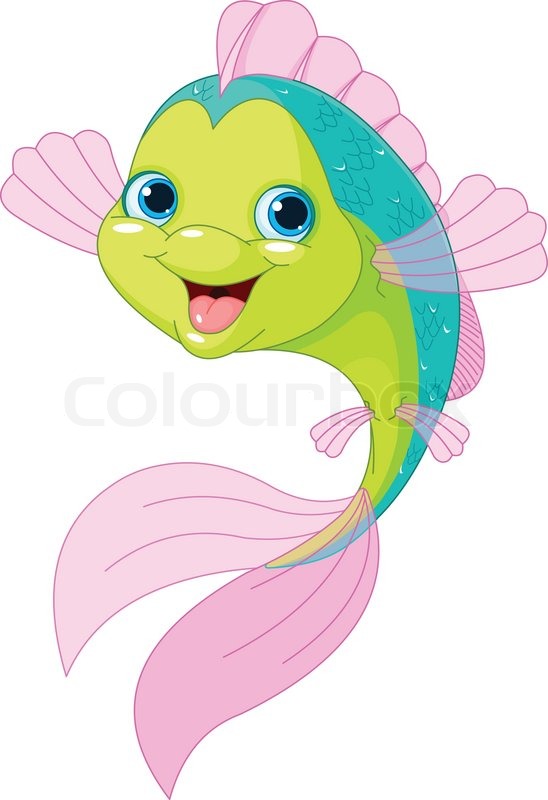 Smiling cute isolated on white | Stock vector | Colourbox