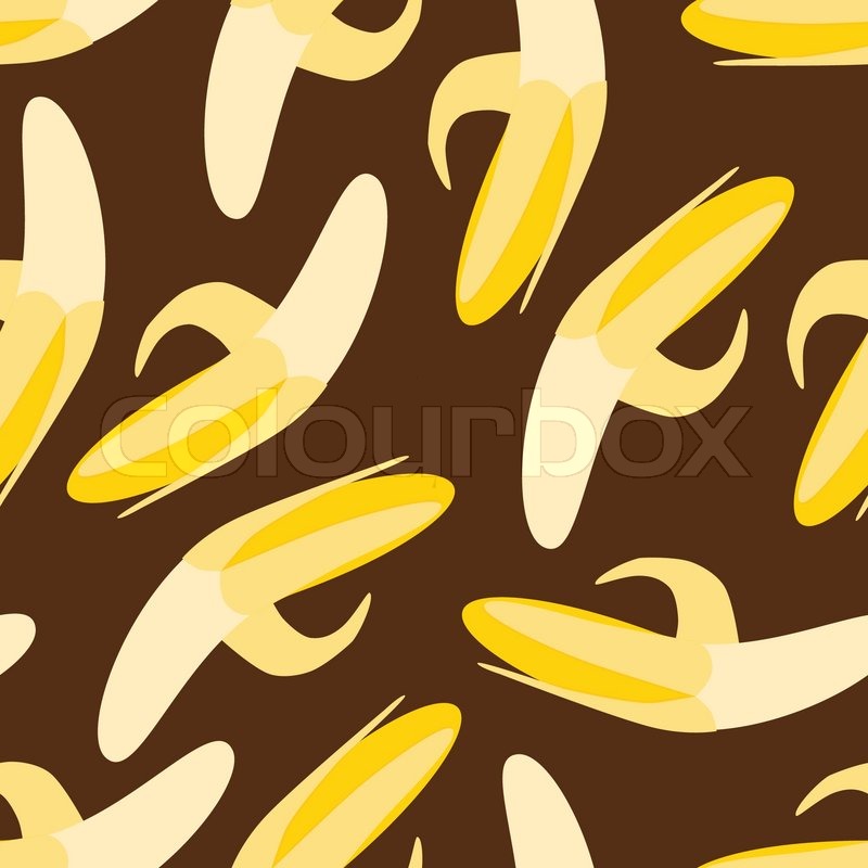 Seamless banana pattern | Stock vector | Colourbox