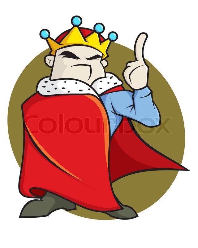 King in red vector illustration | Stock vector | Colourbox