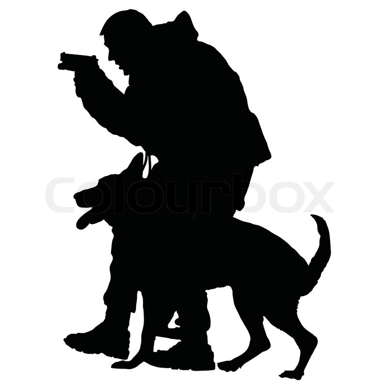 Police Dog 4 | Stock vector | Colourbox