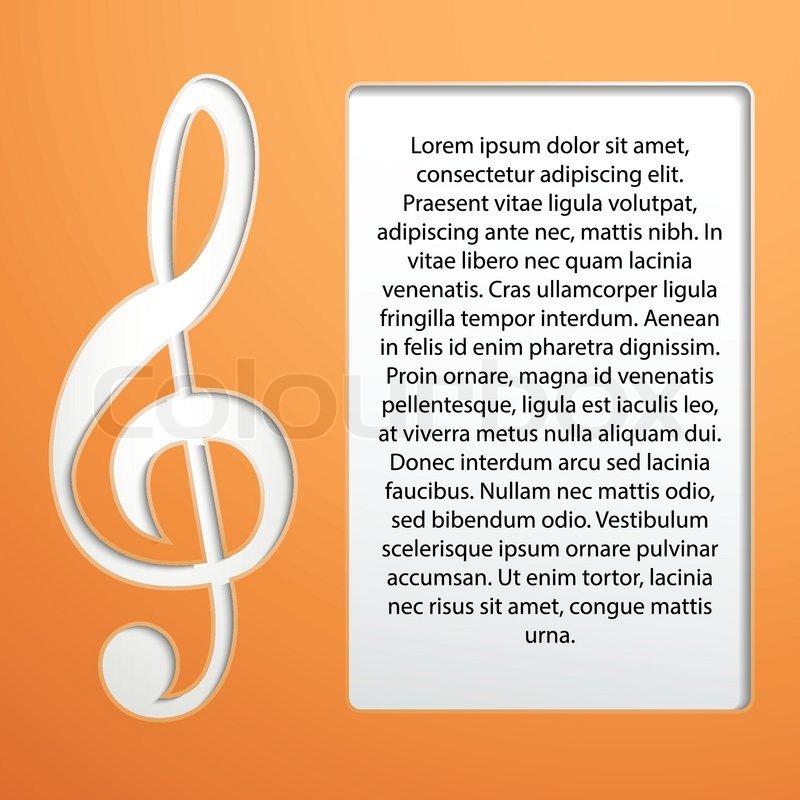 Musik Note - Violinschlüssel | Stock-Vektor | Colourbox