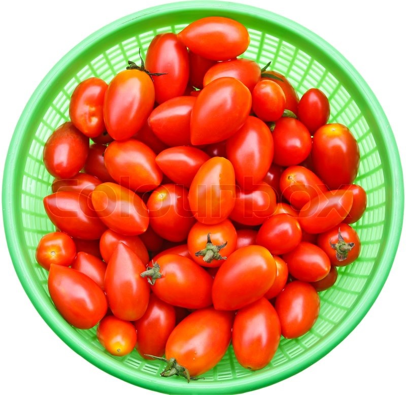 Fresh rosa tomatoes. | Stock image | Colourbox