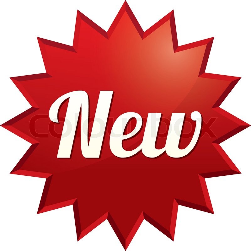 New tag vector. Red sticker. Icon for ... | Stock vector | Colourbox