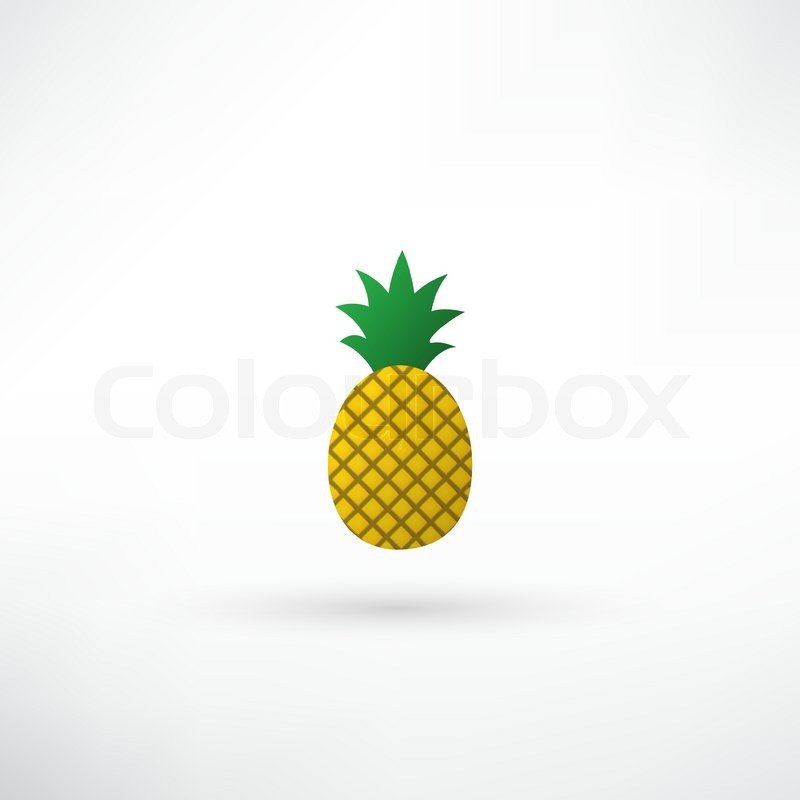 Ananas -Symbol | Stock-Vektor | Colourbox