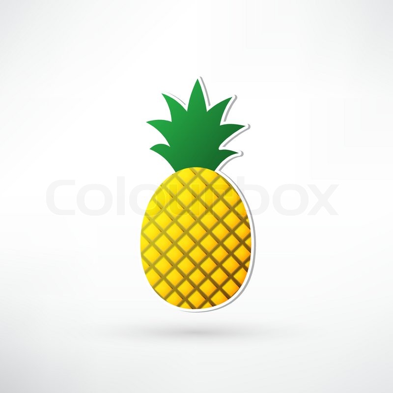 Ananas-Symbol | Stock-Vektor | Colourbox