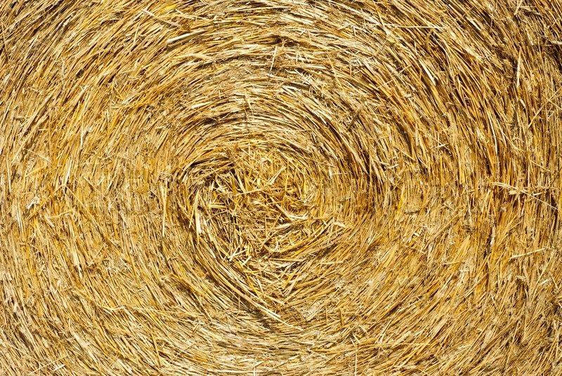Close up ihay Stroh Stapel Textur, ... | Stock Bild | Colourbox