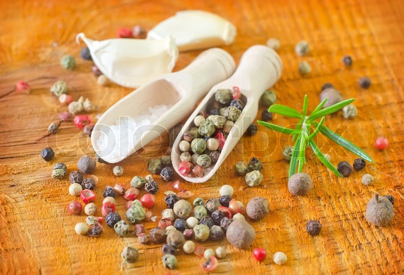 Peppers and salt | Stock image | Colourbox