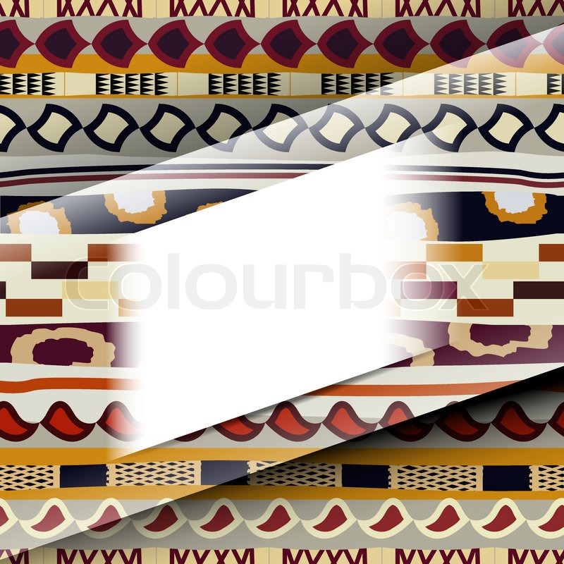 Abstract background with African ... | Stock vector | Colourbox