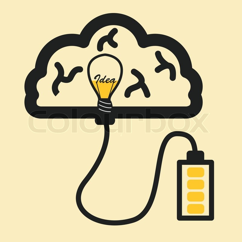 Brain Recharge | Stock vektor | Colourbox