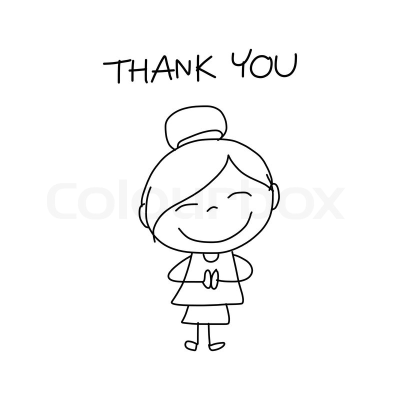 Handzeichnung cartoon happy kids | Stock-Vektor | Colourbox