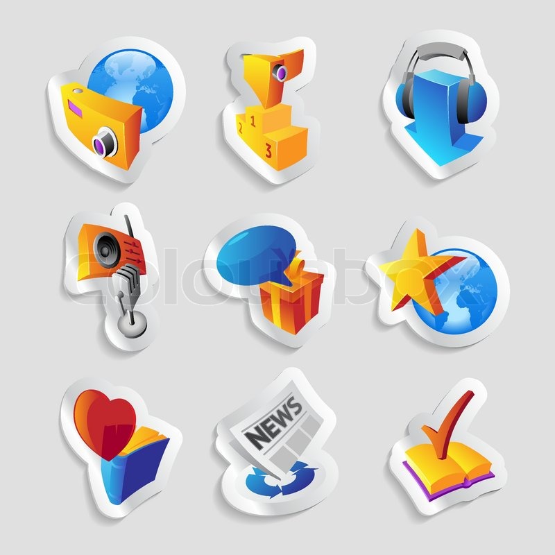 Icons für die Freizeit | Stock-Vektor | Colourbox