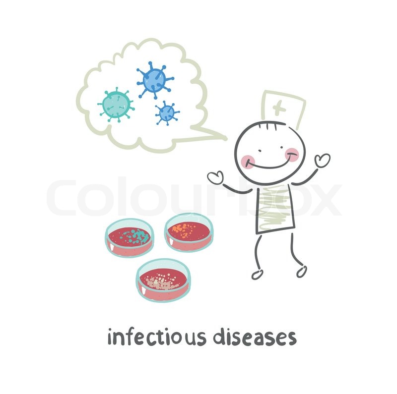 Infectious diseases suggests infection ... | Stock vector | Colourbox