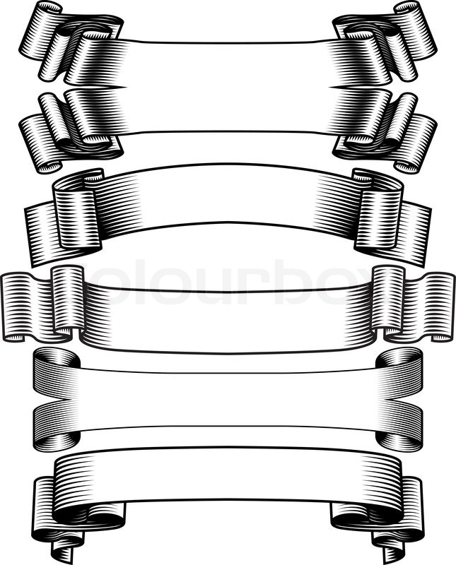 Black and white banners set | Stock vector | Colourbox