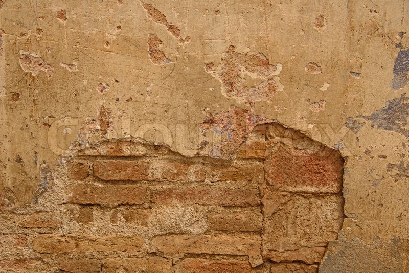A brickwall in decay | Stock image | Colourbox