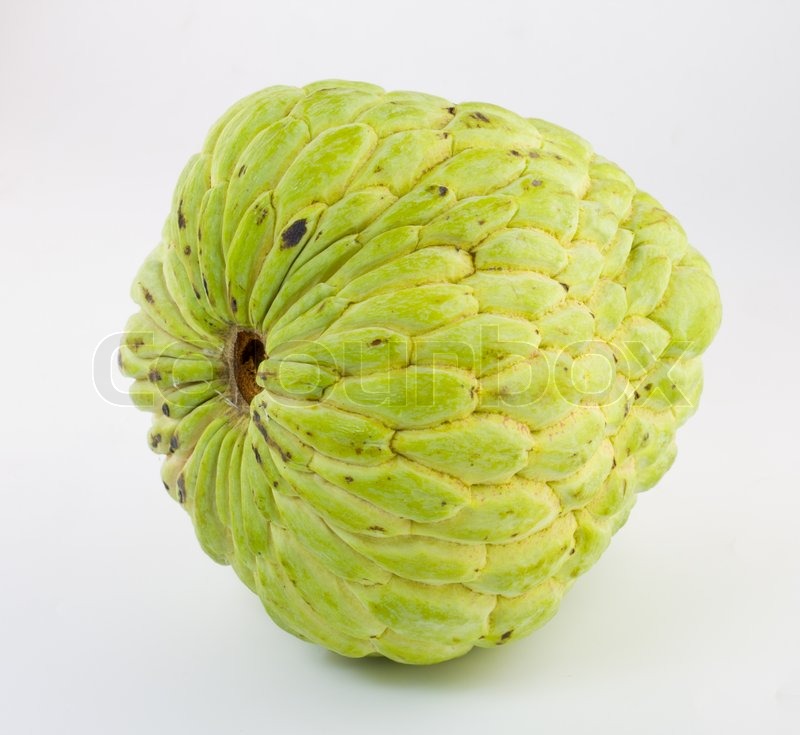 Sugar Apple on white background | Stock image | Colourbox