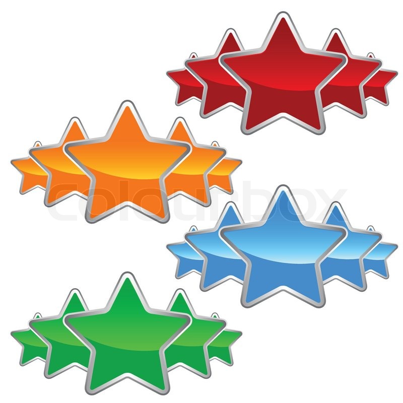 Eine Reihe von Sternen | Stock-Vektor | Colourbox