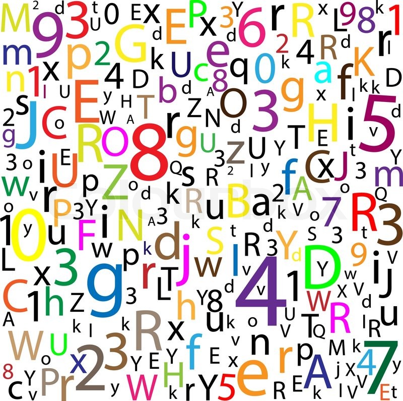 ABC Designed background. | Stock vector | Colourbox