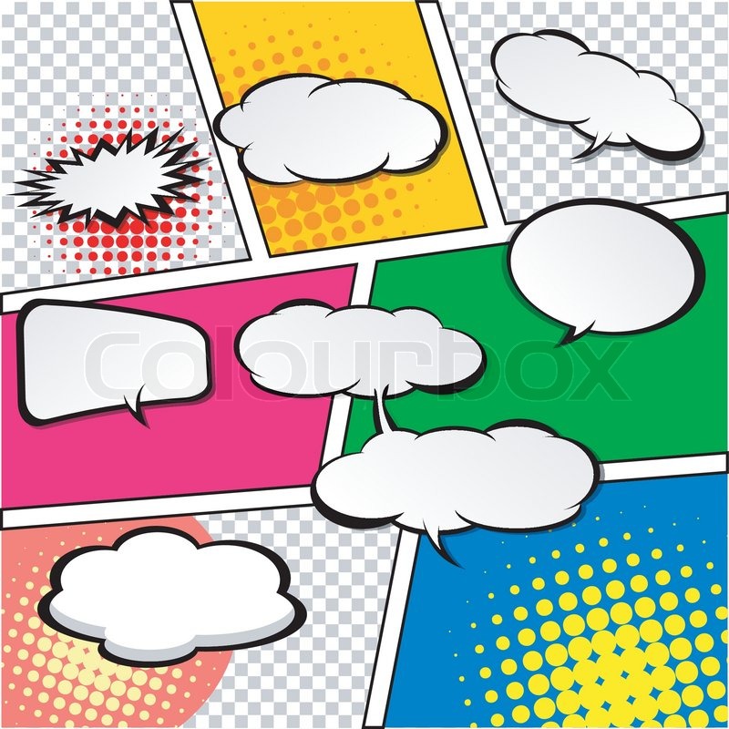 Tegneserie talebobler , Vector ... | Stock vektor | Colourbox