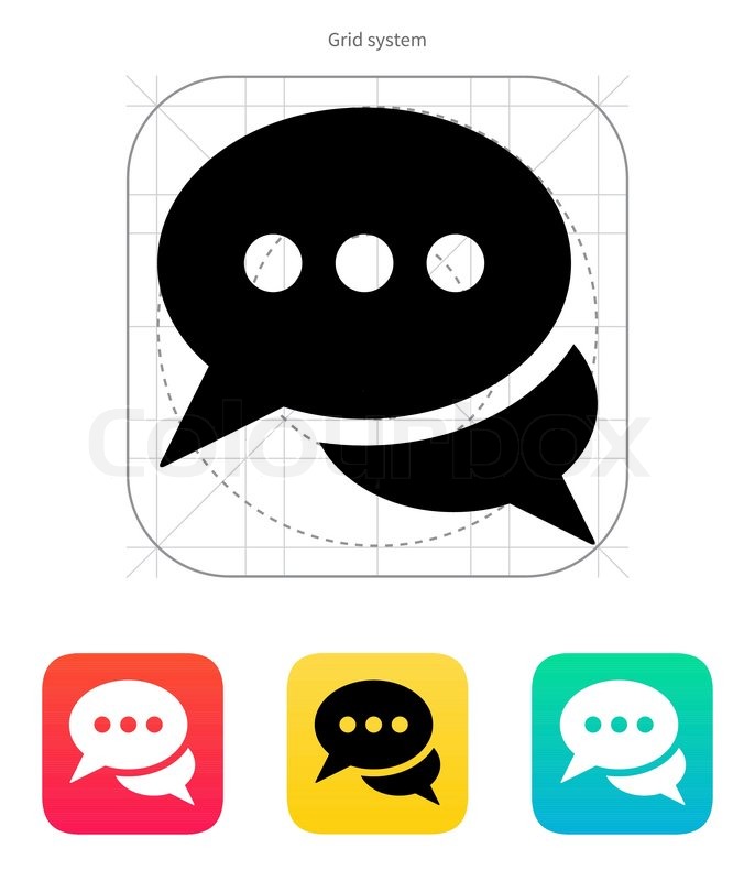 Dialog ikon Vector illustration | Stock vektor | Colourbox