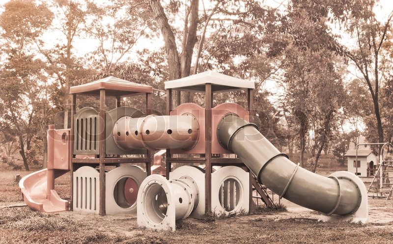 Childhood nostalgia playground ... | Stock image | Colourbox