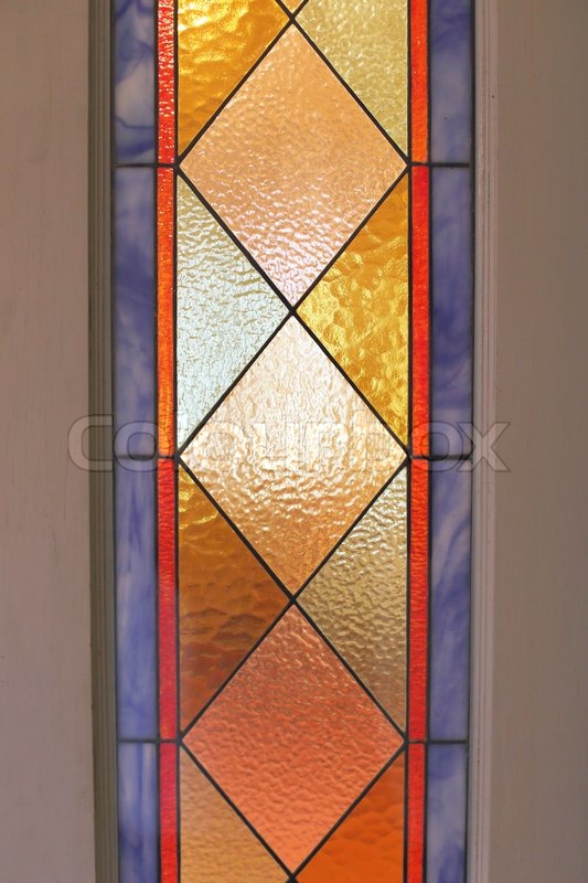 Multi-colored glass of window | Stock image | Colourbox