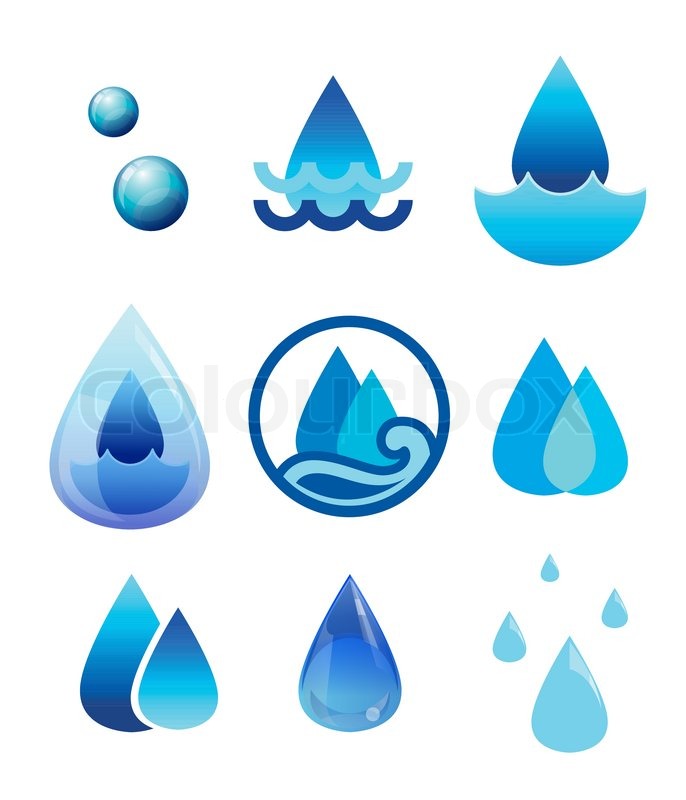 The shape of the droplets, the ... | Stock vector | Colourbox