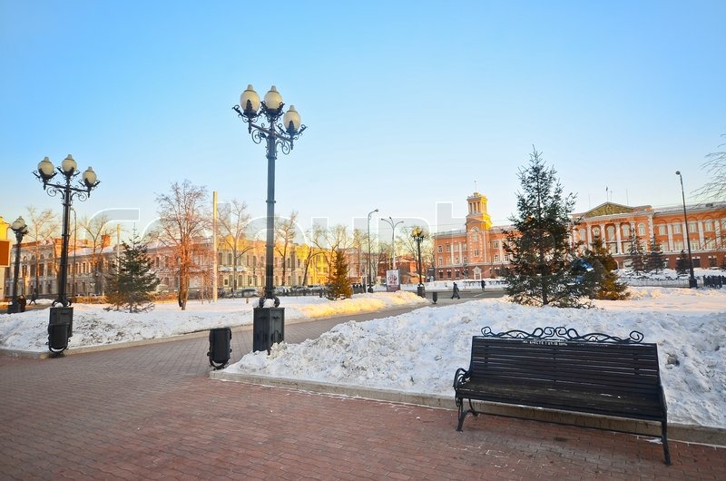 Irkutsk, Russia. Winter. | Stock image | Colourbox