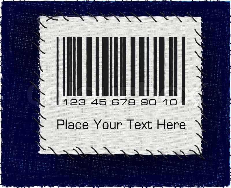 Barcode-Patch auf eine ... | Stock-Vektor | Colourbox