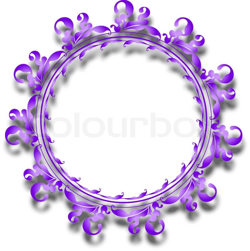 Round frame | Stock vector | Colourbox