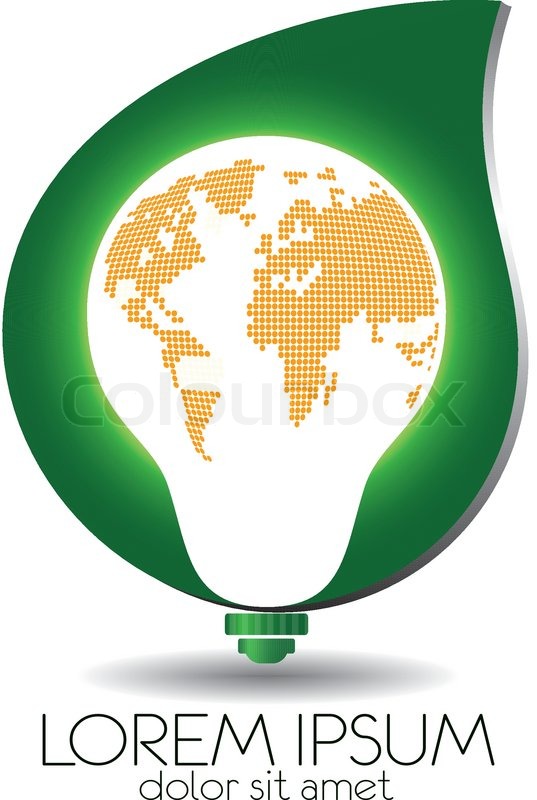 Light blub logo template Corporate ... | Stock vector | Colourbox