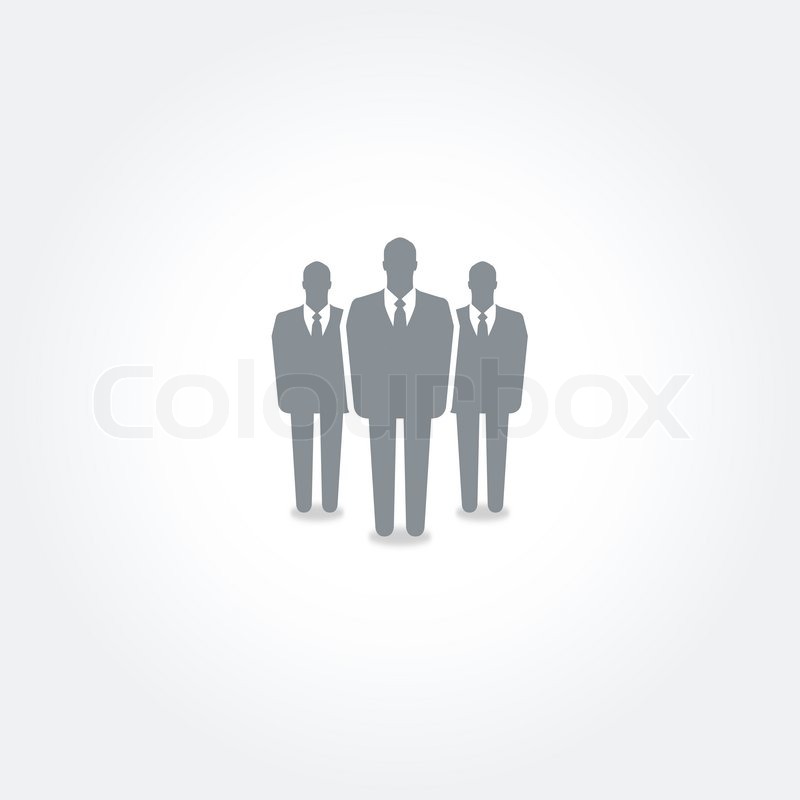 Group of businessmen standing - vector ... | Stock vector | Colourbox
