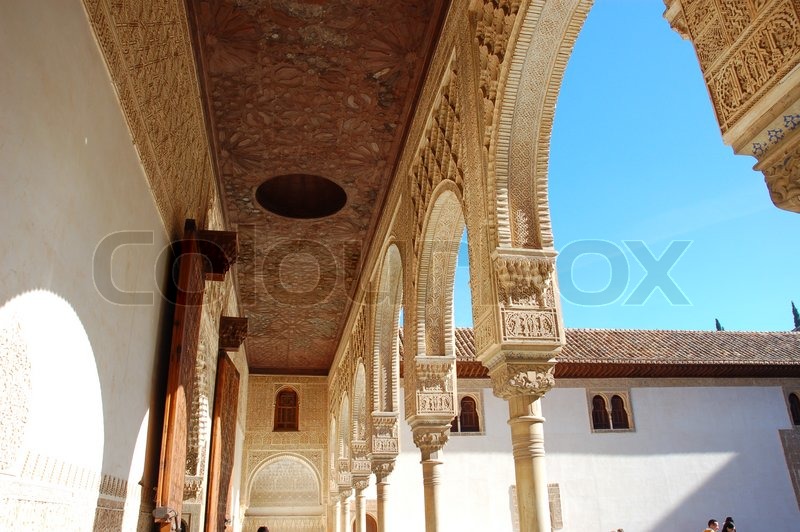 Inside the Alhambra Palace, Granada, ... | Stock image | Colourbox