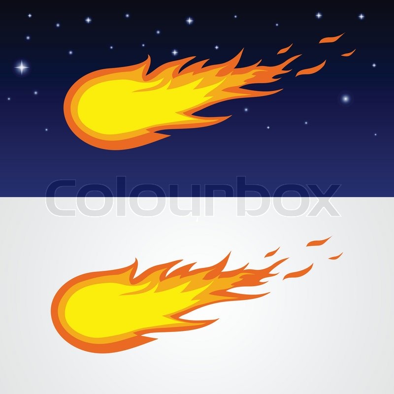 Comets caricature | Stock vector | Colourbox