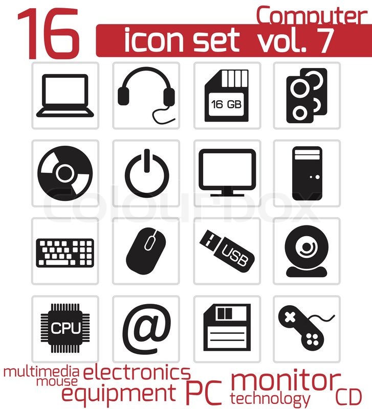 Computer- Icons | Stock-Vektor | Colourbox