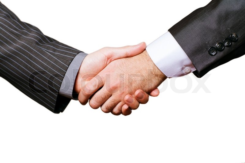 Business-Handshake und Geschäftsleute | Stock Bild | Colourbox