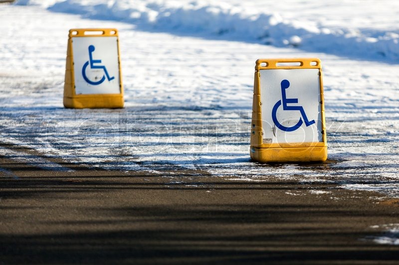 Handicapparkering tegn | Stock foto | Colourbox