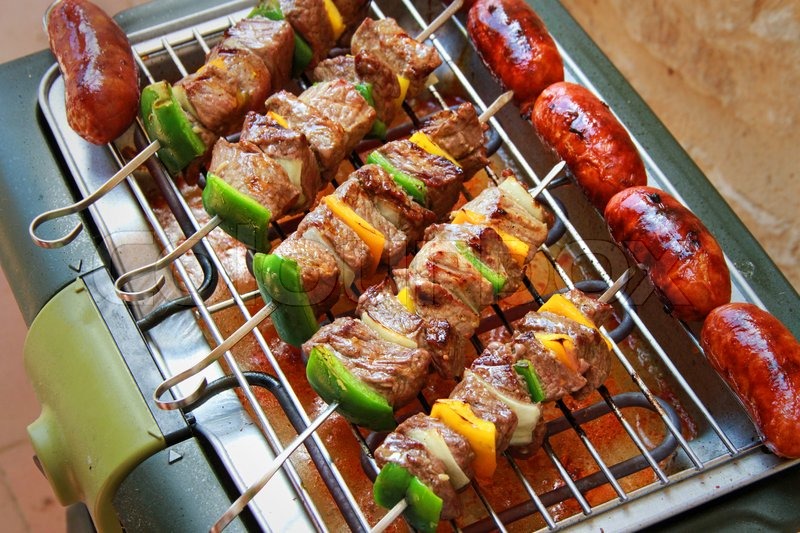 BBQ with selection of meat | Stock image | Colourbox