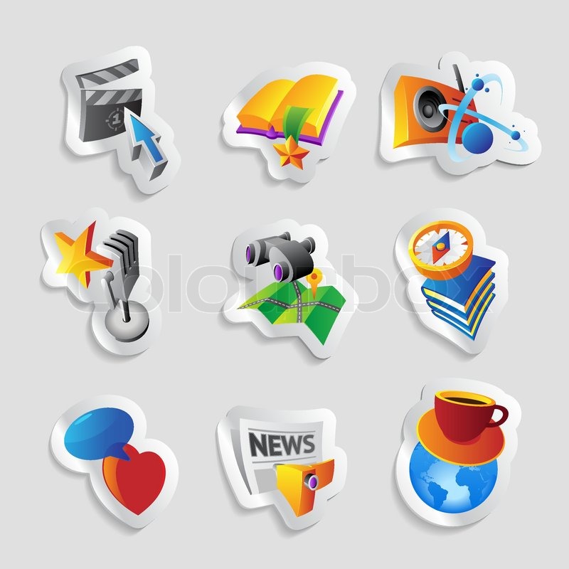 Icons für die Freizeit | Stock-Vektor | Colourbox