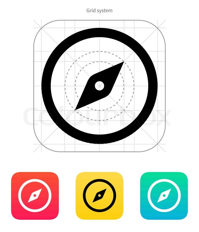 Kompass-Symbol | Stock-Vektor | Colourbox
