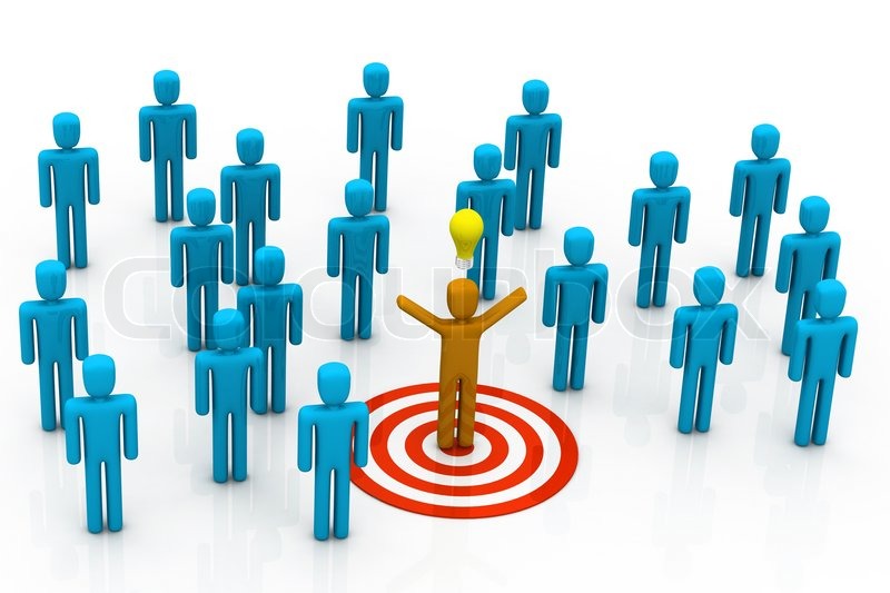 Different Team leader target | Stock image | Colourbox