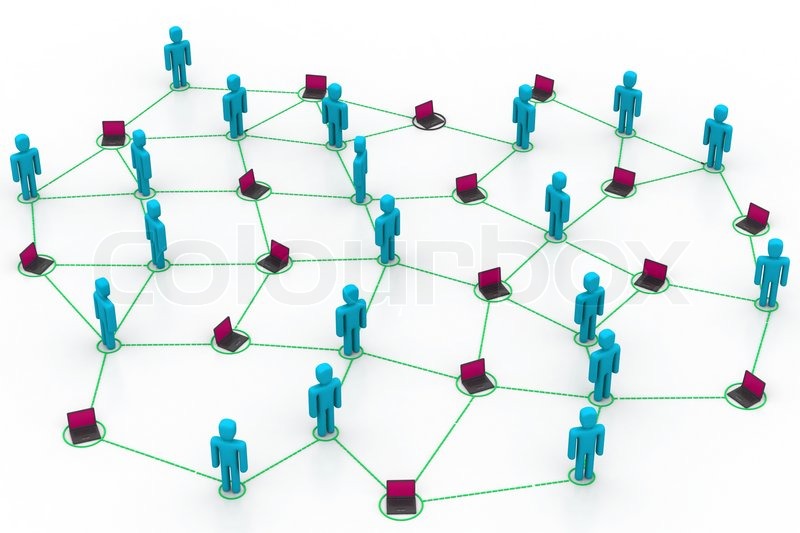 Computer-Netzwerk | Stock Bild | Colourbox