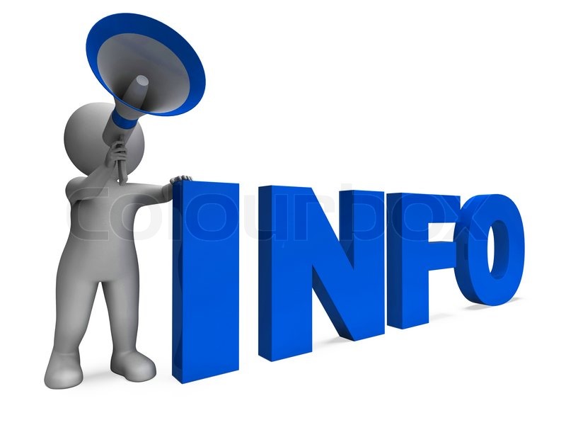 Info Announcement Showing Information ... | Stock image | Colourbox