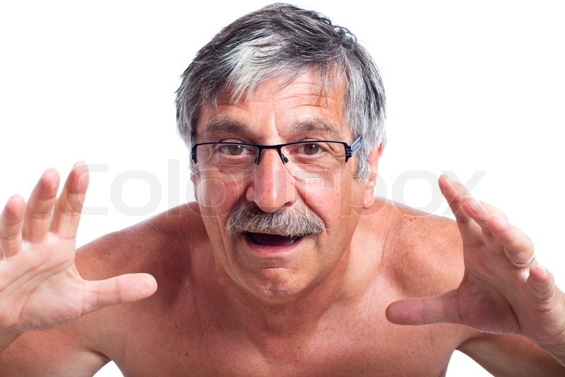 Close up of surprised middle aged man ... | Stock image | Colourbox