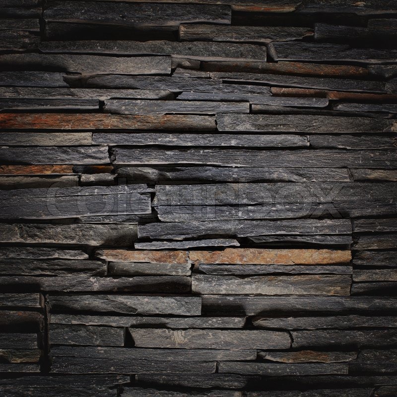 Skifer Stone Wall | Stock foto | Colourbox