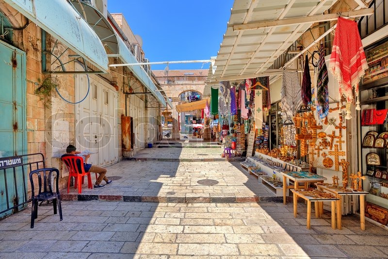 Old market in Jerusalem | Stock Photo | Colourbox
