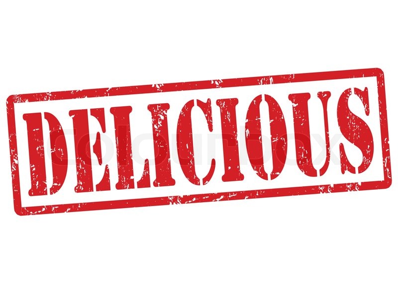 Delicious stamp | Stock vector | Colourbox