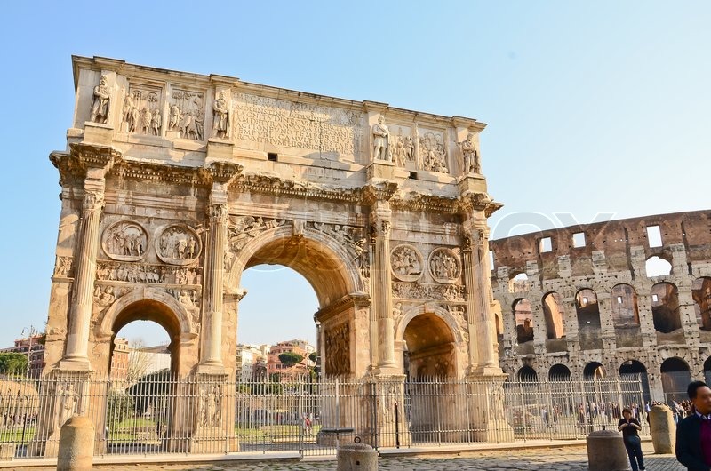 Triumphbogen des Konstantin, Rom Italien | Stock Bild | Colourbox