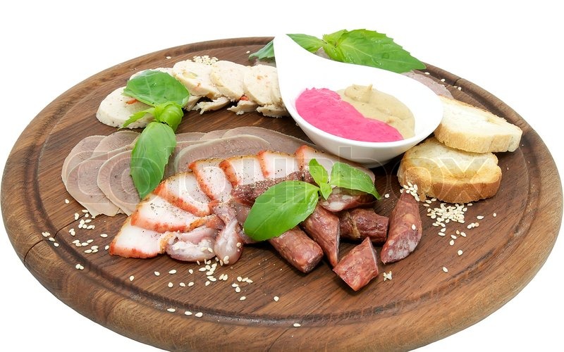 Fleischteller mit mehreren Arten von ... | Stock Bild | Colourbox