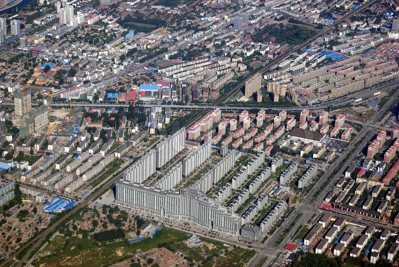 Luftbild von Peking, China | Stock Bild | Colourbox